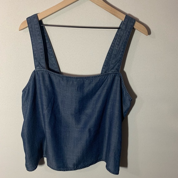 LOFT | Tops | Loft Denim Crop Top | Poshmark